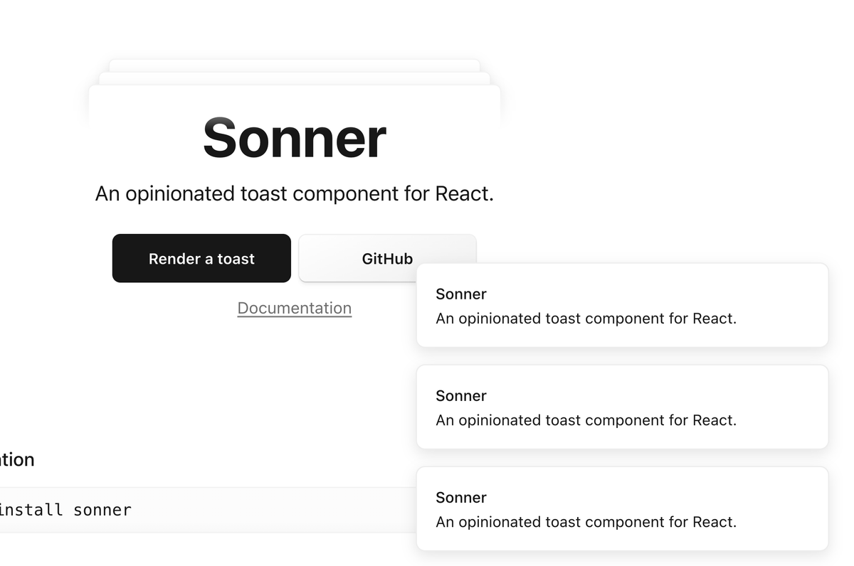 Sonner: The Must-Have Toast Library for React | Melvyn • Builder