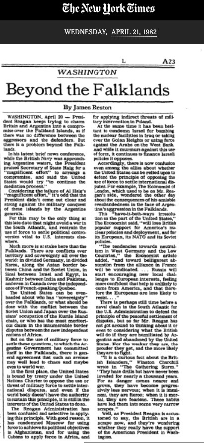 21st April 1982 - Events in the Falklands War | GMan (Ґленн) ☘️🇬🇧🇺🇦🇺🇸🇵🇱🇮🇱🍊🌻