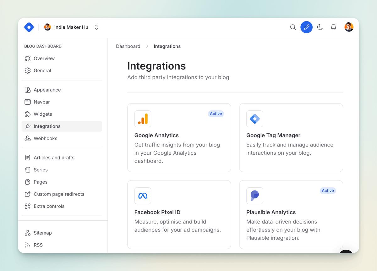 Hashnode: Empowering Blog Creation | Fox@MkSaaS.com