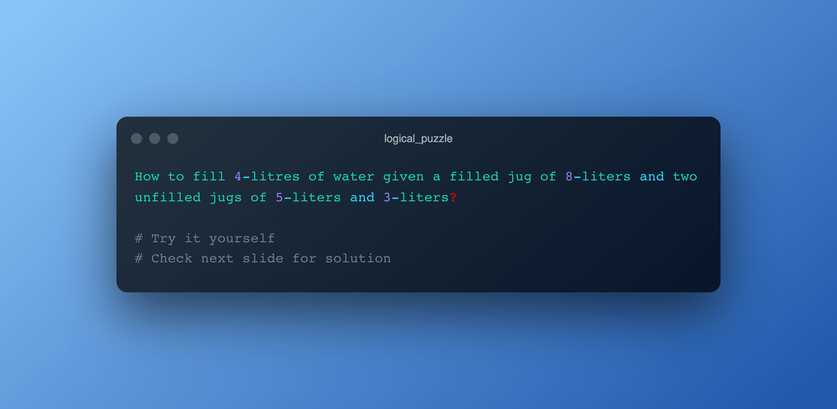 logical-puzzle | Prashant